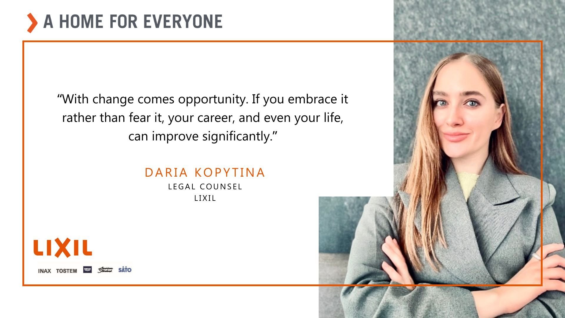 A Decade of Growth and Transformation: Daria Kopytina's Career Journey｜Newsroom｜LIXIL